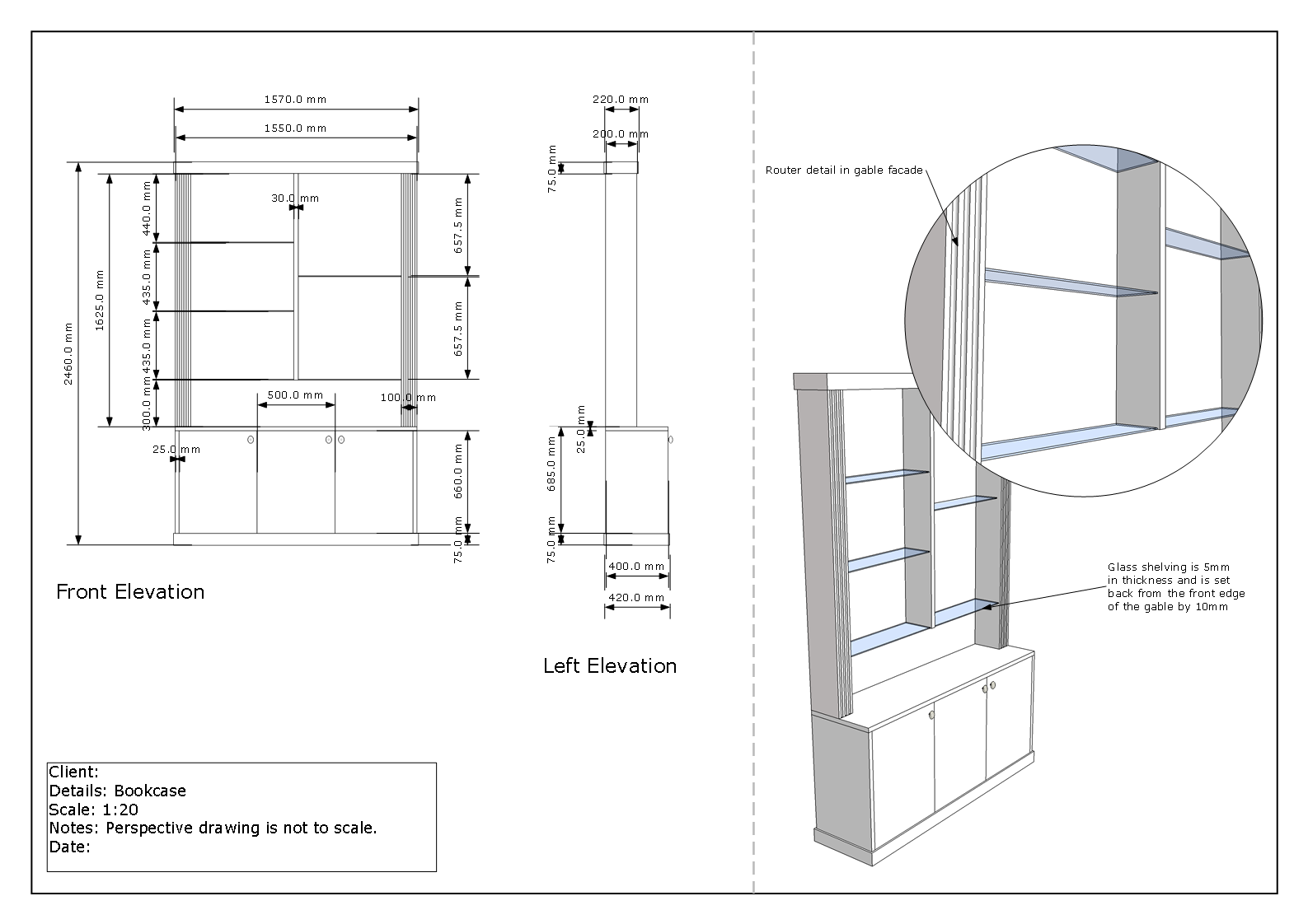 Technical Drawing_Elevation_1 | Anita Brown 3D Visualisation